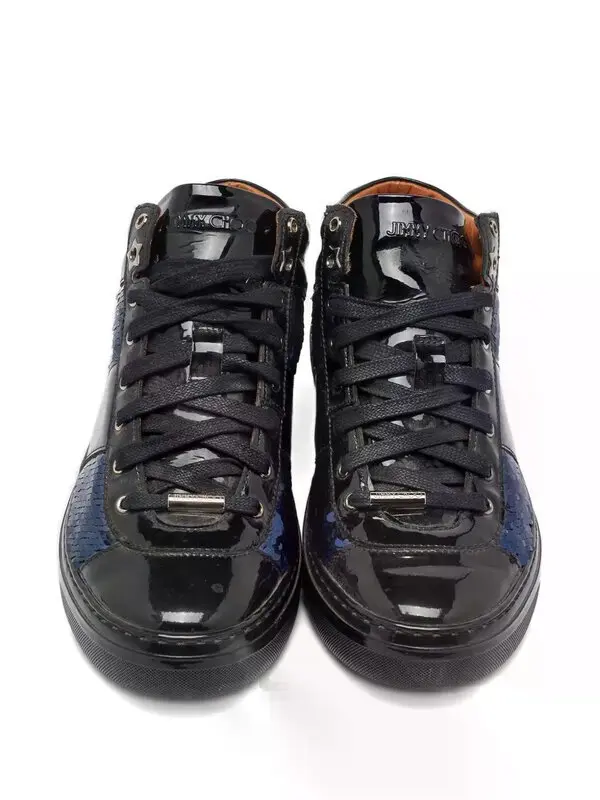 JIMMY CHOO High Top Sneakers With Sequins