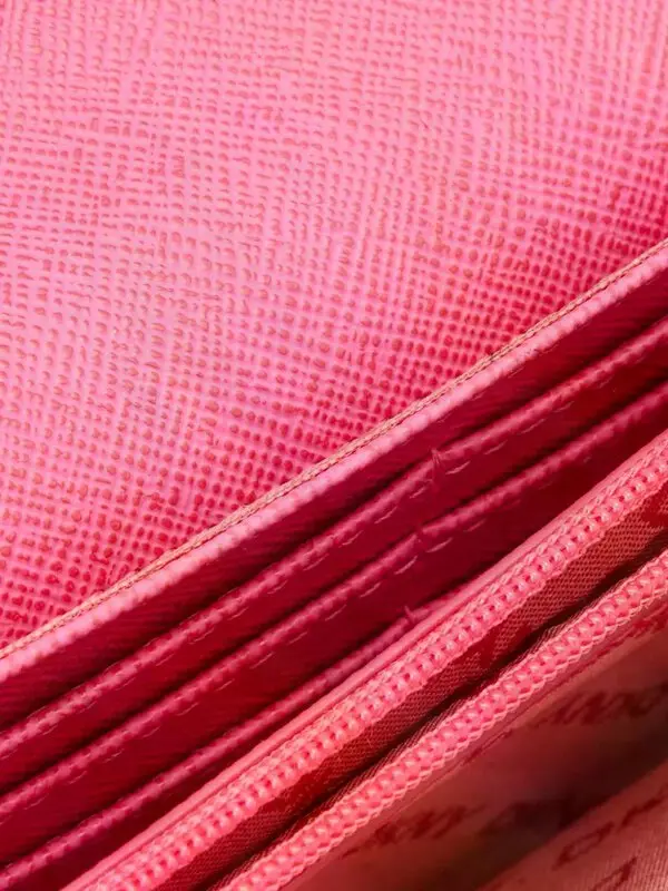 Dkny Logo-detail Leather Wallet - Red