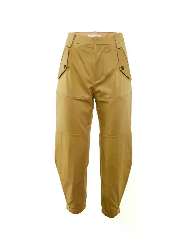 Chloé Gabardine Patch-detail Trousers