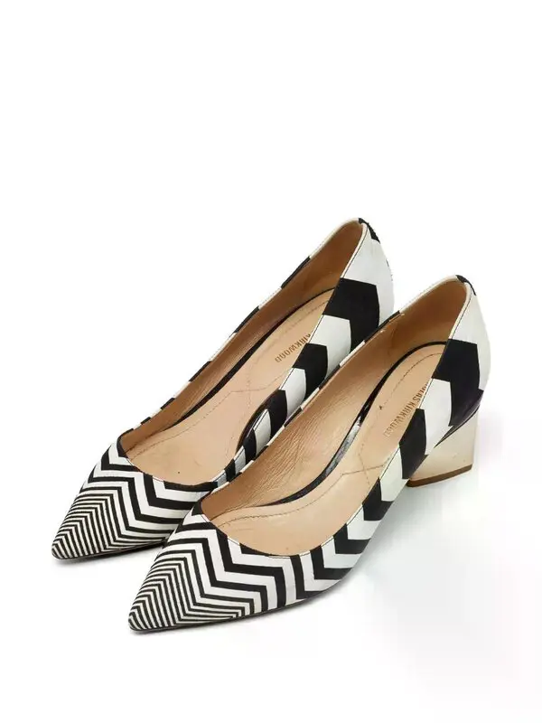 NICHOLAS KIRKWOOD Pointed-toe Block-heel Pumps - Black