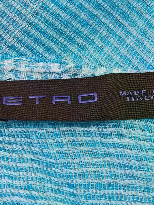 Etro Check-pattern Fringed Scarf
