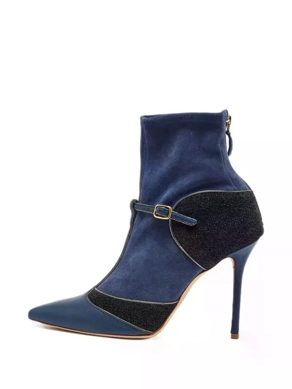 MALONE SOULIERS Glitter Buckle Heeled Boots