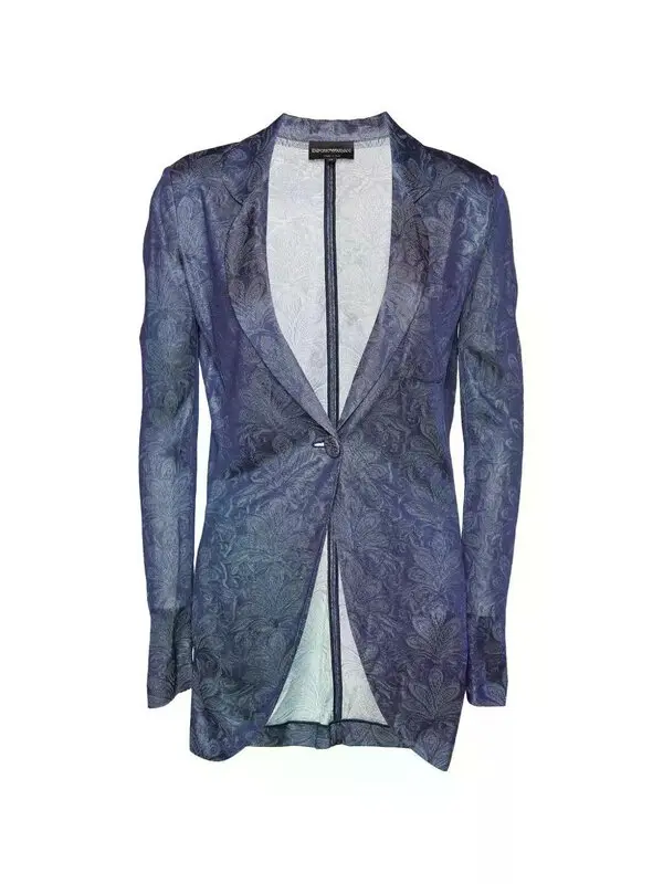 Emporio Armani Perforated Knit Blazer