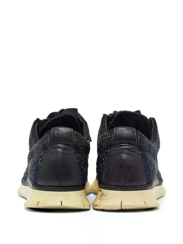 LE SILLA Crystal-embellished Knit Sneakers