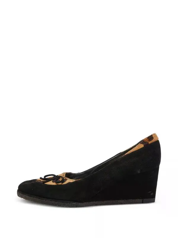 STUART WEITZMAN Calf Hair Wedge Pumps