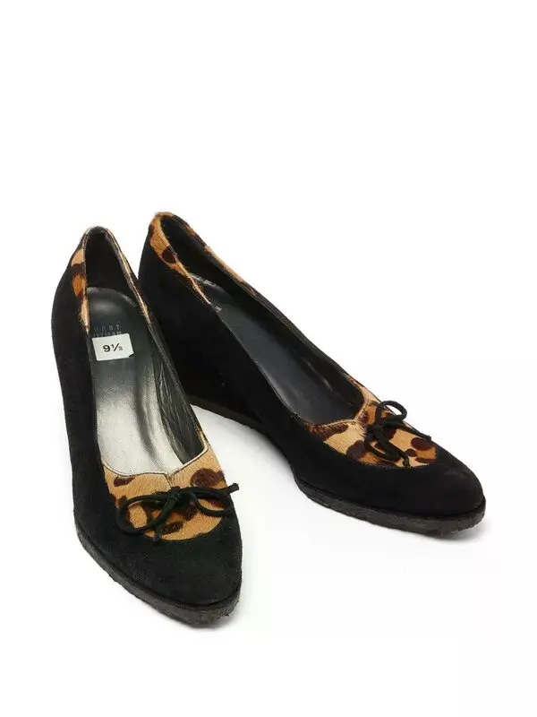 STUART WEITZMAN Calf Hair Wedge Pumps