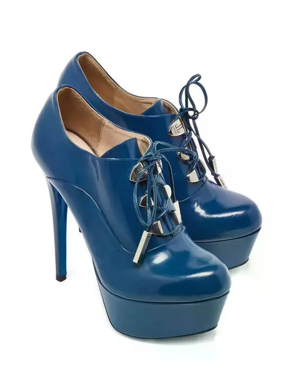 LORIBLU Platform Lace-up Ankle Boots