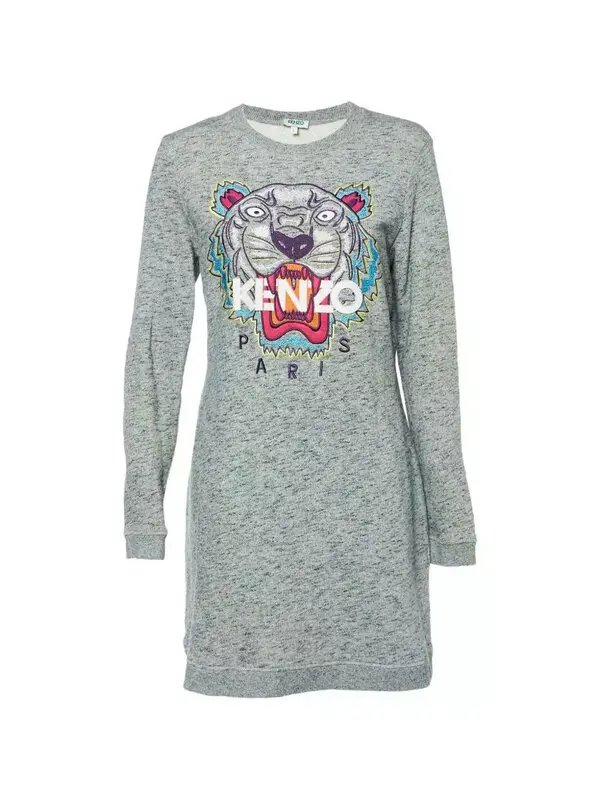 Kenzo Tiger Embroidered Midi Dress