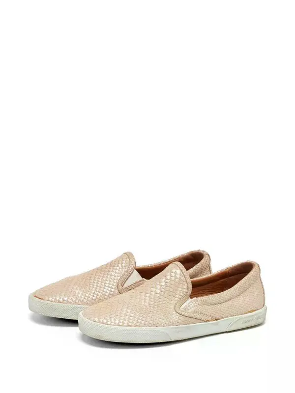 JIMMY CHOO Embossed Slip-on Sneakers
