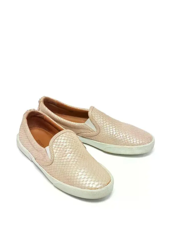 JIMMY CHOO Embossed Slip-on Sneakers