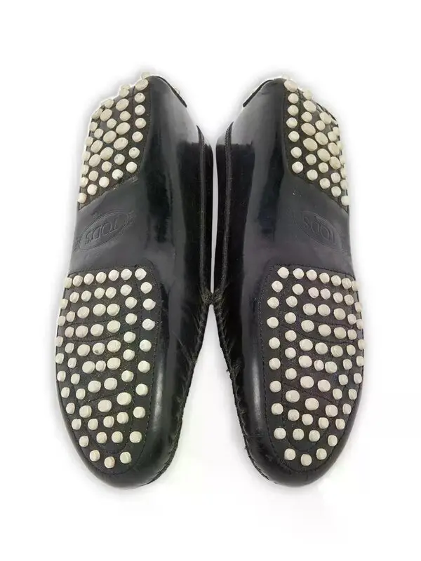 TOD'S Animal-print Patent Leather Gommino Loafers