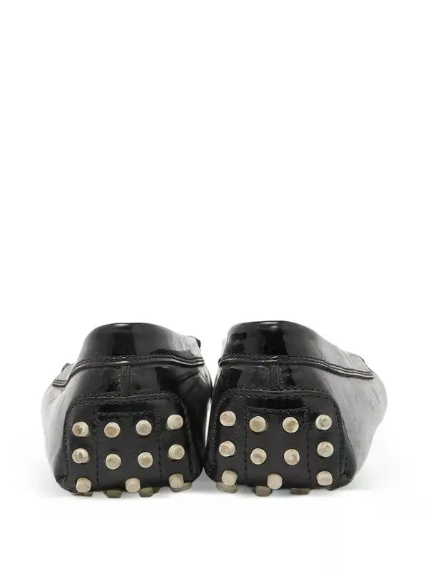 TOD'S Animal-print Patent Leather Gommino Loafers