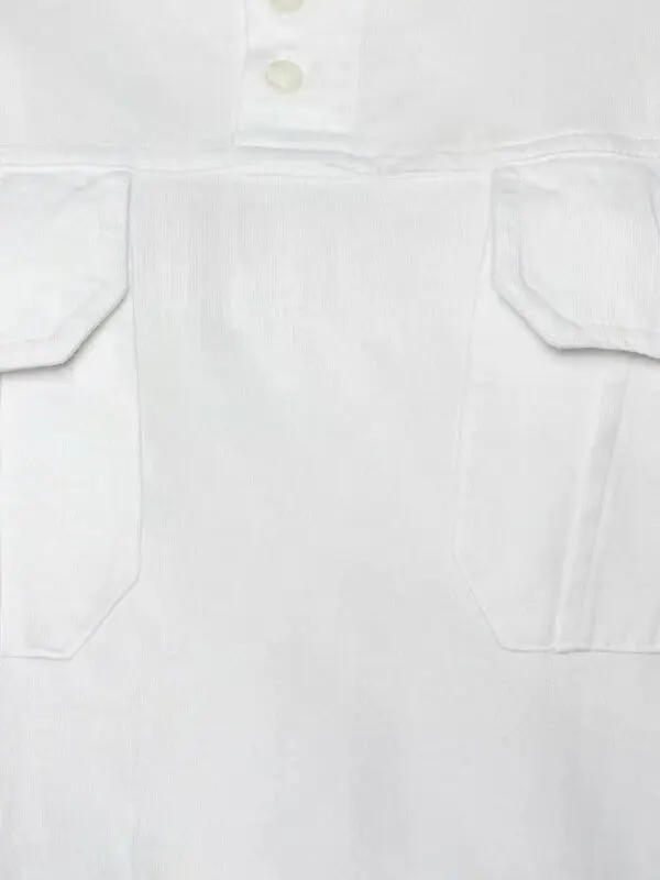 Just Cavalli Cotton T-shirt With Button Placket And Flap Pockets