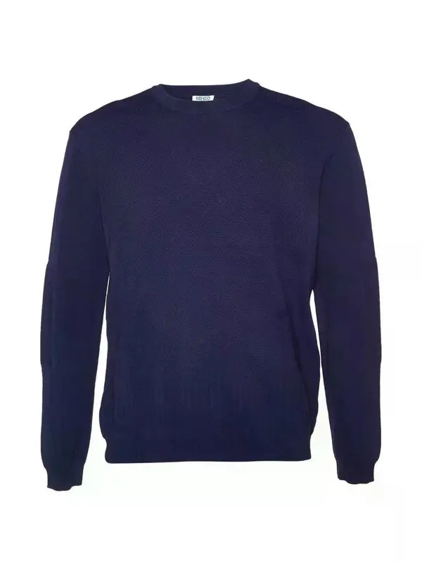 Kenzo Textured Knit Crew Neck Sweater