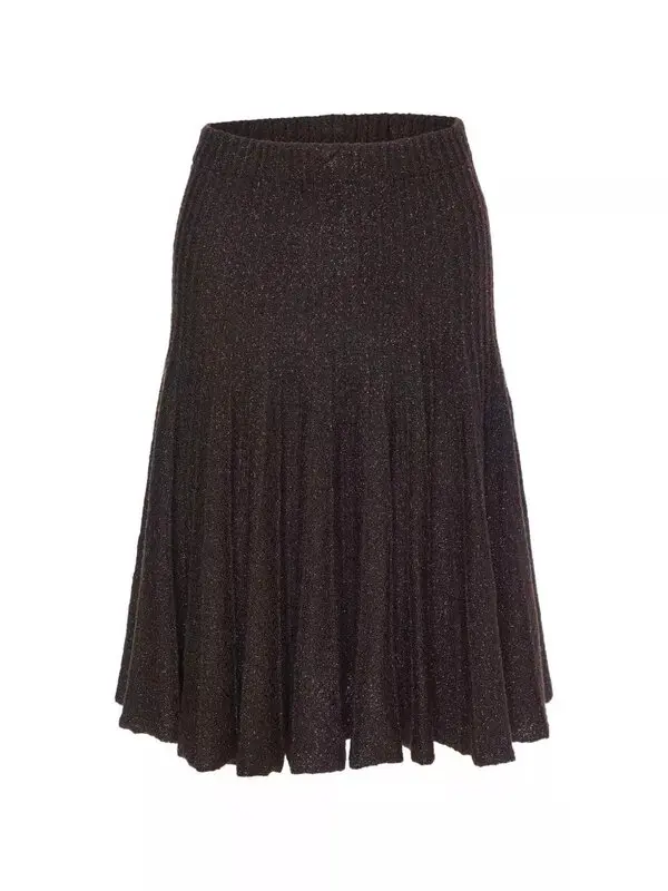 Etro Lurex Knit Flared Skirt