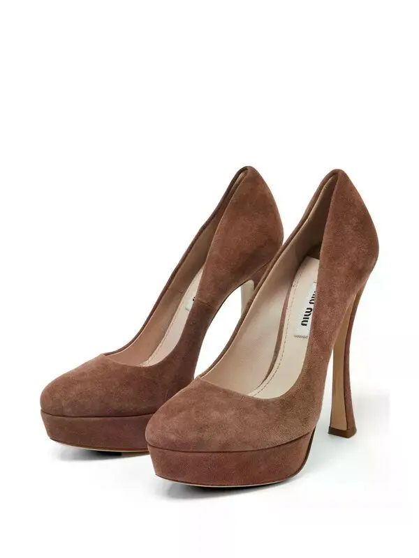 Miu Miu Platform Suede Pumps