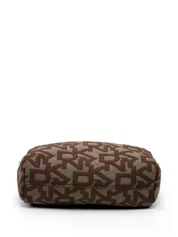 Dkny Logo-print Canvas Clutch Bag