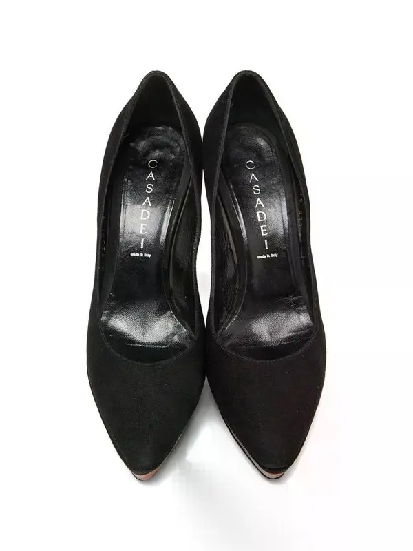 Casadei Suede Platform Pumps