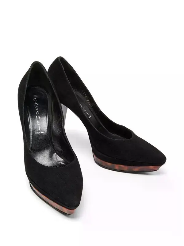 Casadei Suede Platform Pumps