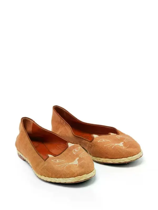 CHARLOTTE OLYMPIA Kitty Canvas Espadrilles
