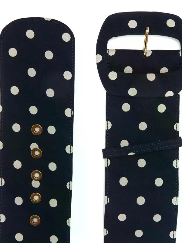Moschino Polka Dot Buckle Belt
