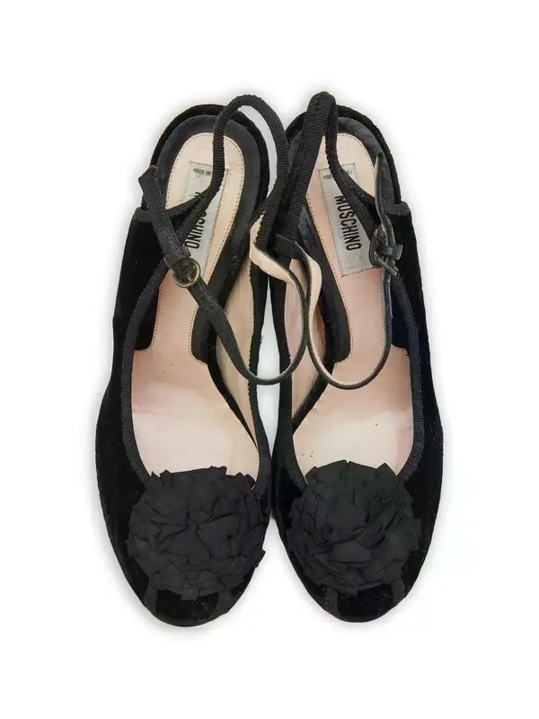 Moschino Mary Jane Flower Embellished Sandals