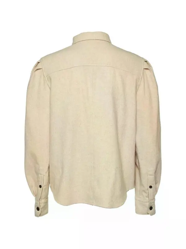 MARANT ETOILE Beige Puff Sleeve Shirt