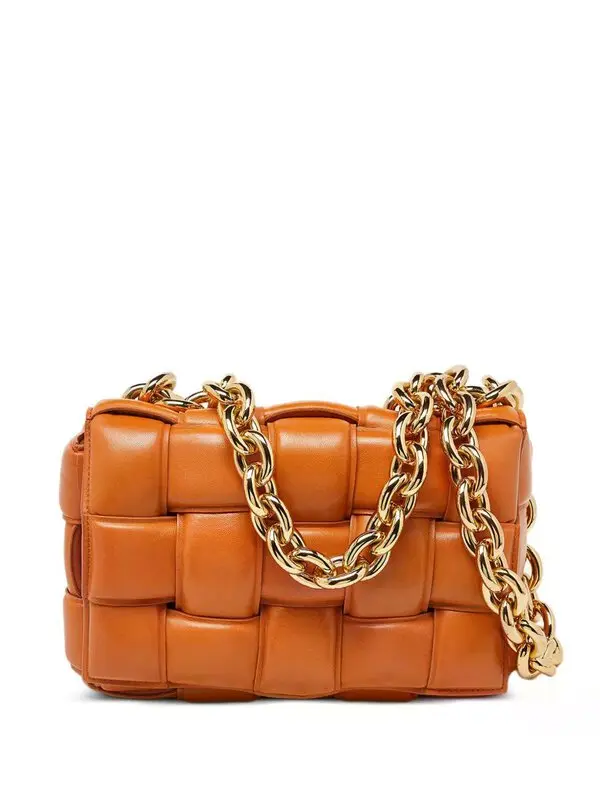 Bottega Veneta Cassette Chain Shoulder Bag - Orange