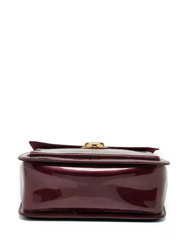 LOUIS VUITTON Monogram Vernis Leather Tote Bag - Red