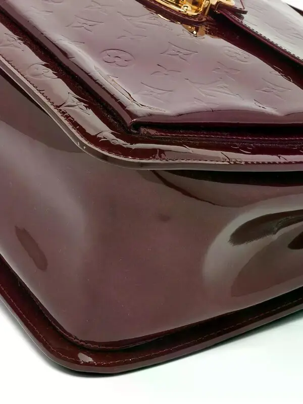 LOUIS VUITTON Monogram Vernis Leather Tote Bag - Red
