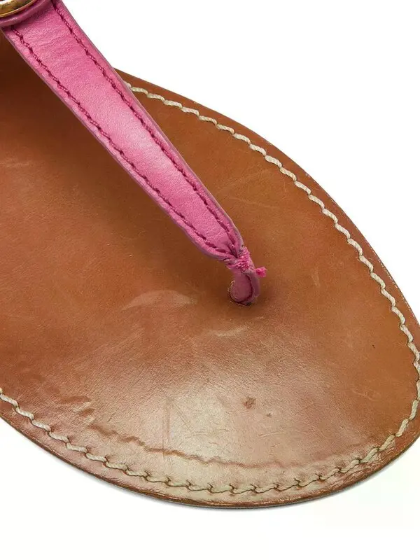 Tory Burch Logo Detail Thong Sandals