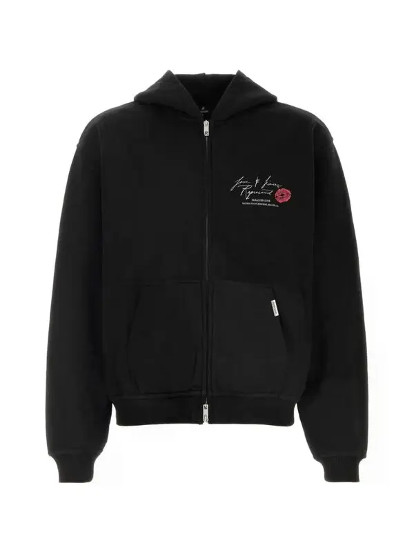 REPRESENT Logo-print Zip-up Hoodie