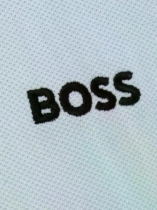 BOSS Logo-embroidered Tipped Polo Shirt