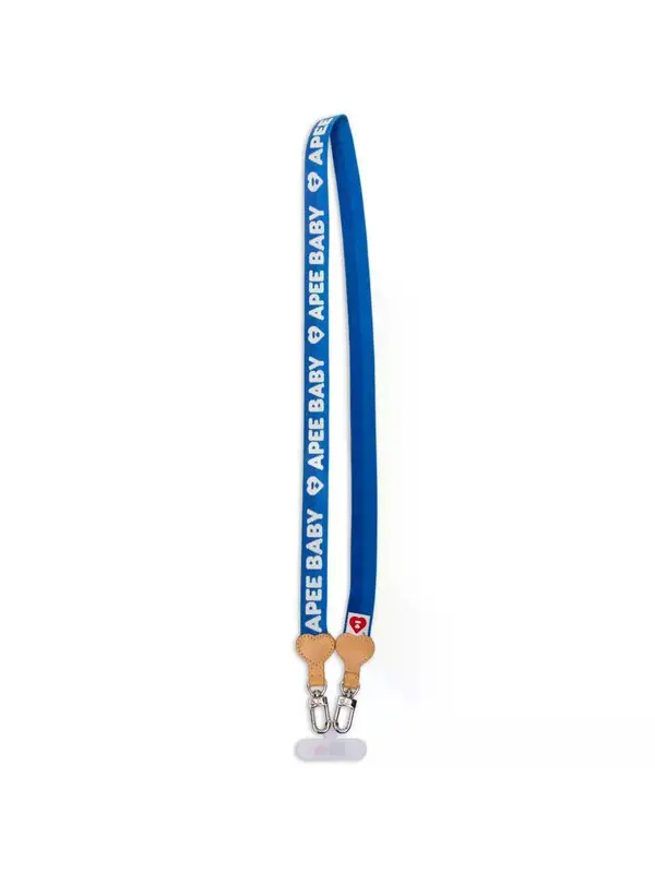 AAPE BY *A BATHING APE Logo-embroidered Phone Lanyard - Blue