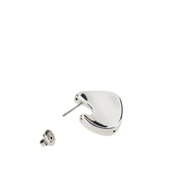 Bottega Veneta Small Disc Earrings In Sterling