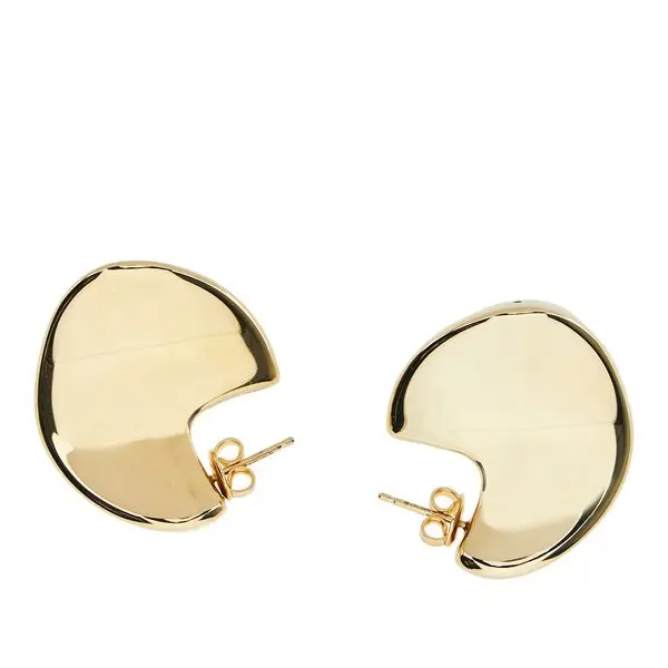 Bottega Veneta Medium Disc Earrings - Gold