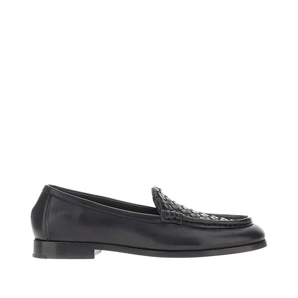 Bottega Veneta Silenzio Nappa Leather Loafers - Black