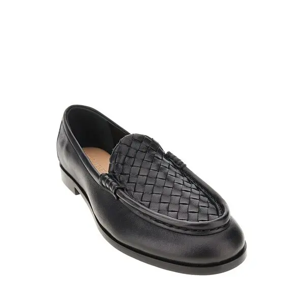 Bottega Veneta Silenzio Nappa Leather Loafers - Black