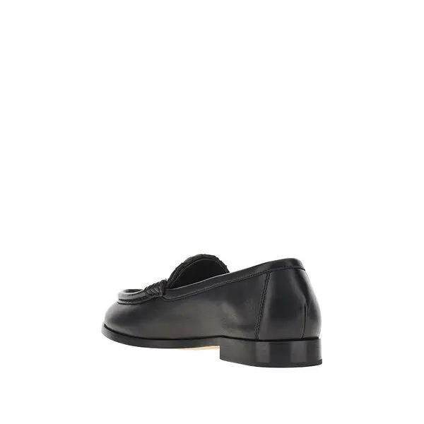 Bottega Veneta Silenzio Nappa Leather Loafers - Black