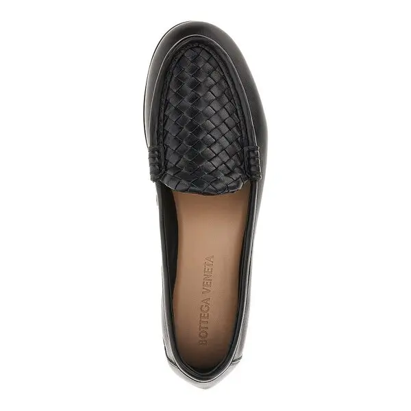 Bottega Veneta Silenzio Nappa Leather Loafers - Black