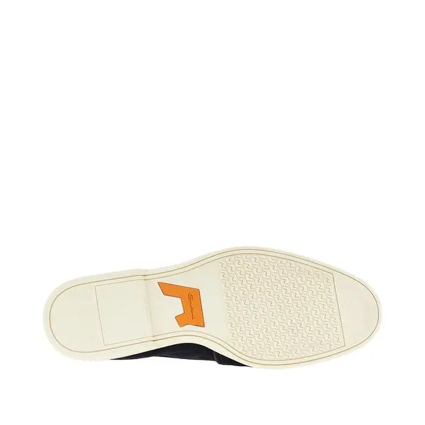Santoni Malibu Suede Leather Loafers - Blue