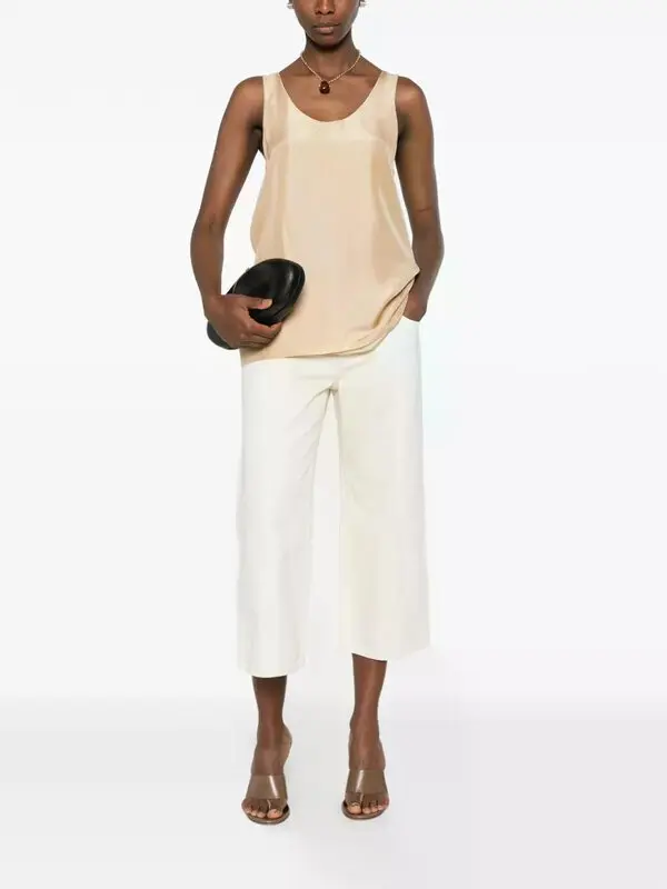Alberta Ferretti Scoop Neck Tank Top