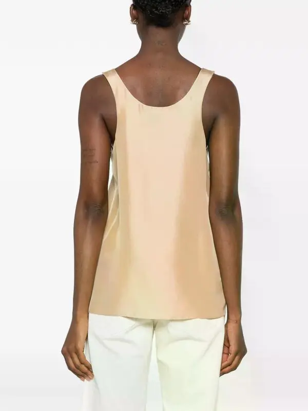 Alberta Ferretti Scoop Neck Tank Top