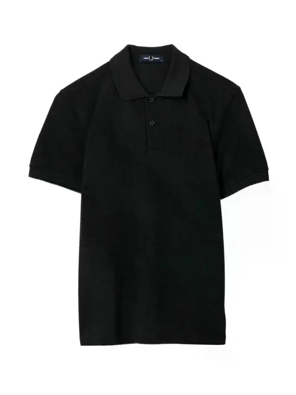 Fred Perry Logo-embroidered Polo Shirt - Grey