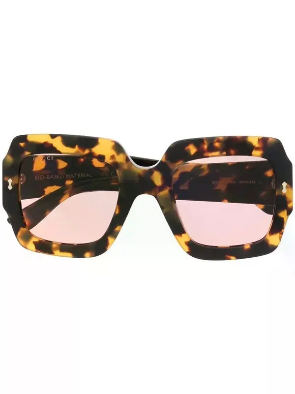 Gucci Oversized Sunglasses - Brown