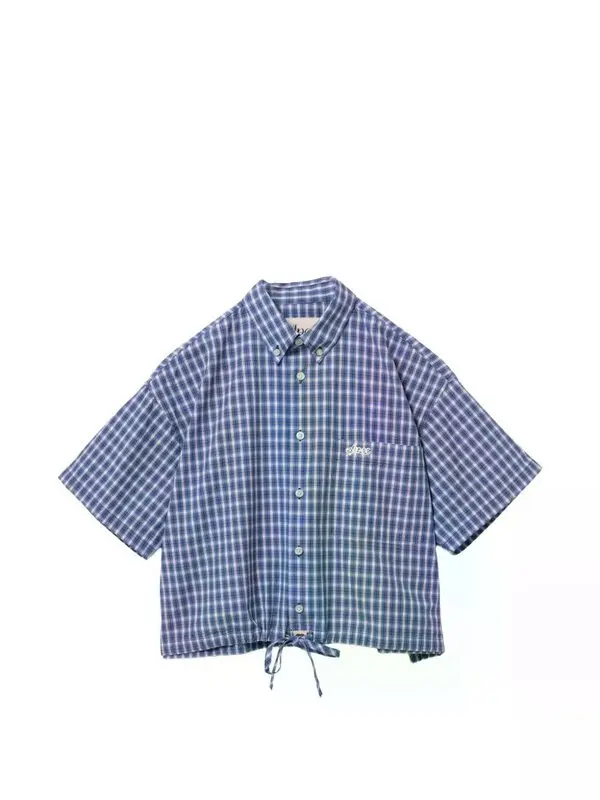 AAPE BY *A BATHING APE Cotton Checked Top