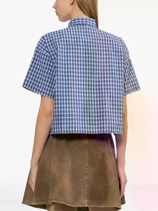 AAPE BY *A BATHING APE Cotton Checked Top