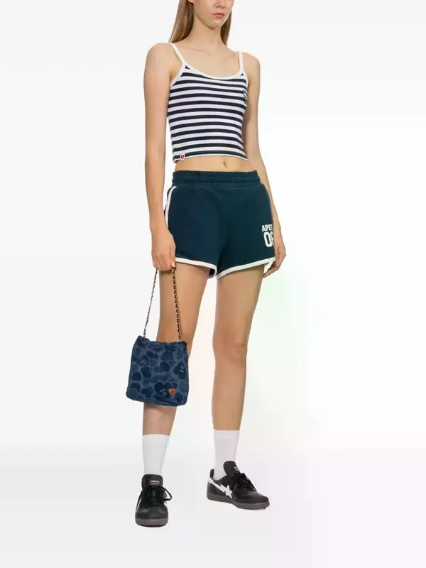 AAPE BY *A BATHING APE Apee™ A Bathing Ape® Navy Graphic Detail Shorts