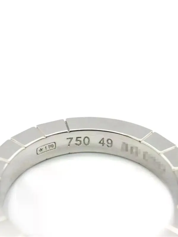 Cartier 18k White Gold Lanière Ring - Silver