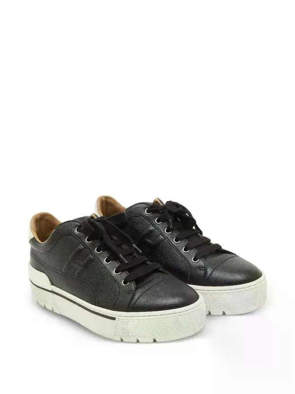 Hermès Grained Leather Sneakers